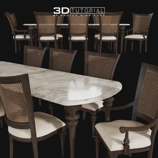 Indochine Table - 3dtutorial